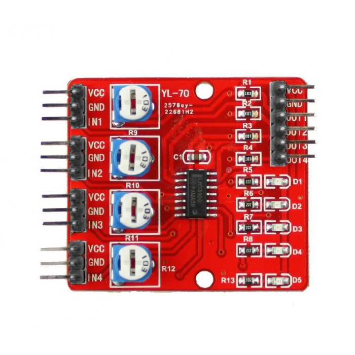 4-Way IR Infrared Tracking Sensor Module 2 - 60cm YL-73 | QQ Online Trading