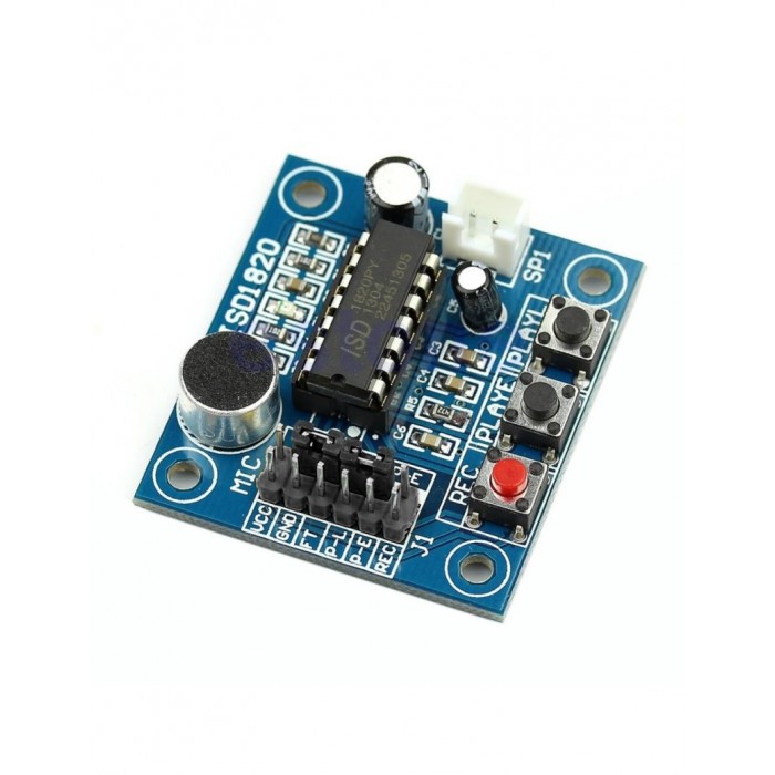 Voice Record & Playback Module ISD1820 (Up to 10s) w/ Speaker | QQ ...