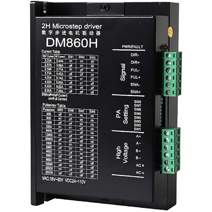 Stepper Motor Driver - (Peak 7.2A) DM860H w/ Box & w/ Fan | QQ Online ...