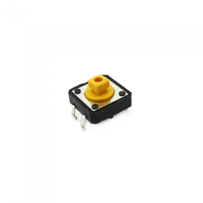 Tact Switch 12mm Tactile (Momentary) w/ Round Cap | QQ Online Trading