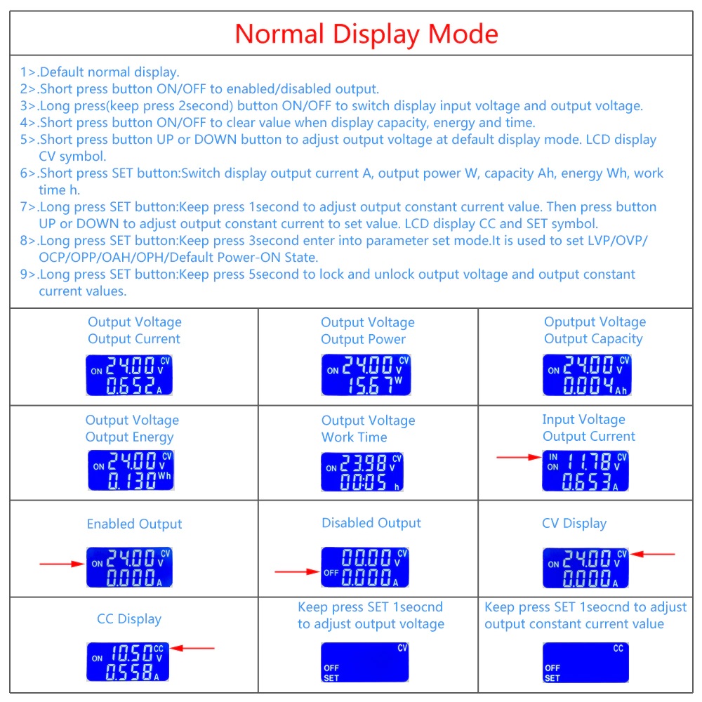 DC-DC Automatic (Step Up & Step Down) Peak 4A Adjustable Voltage ...